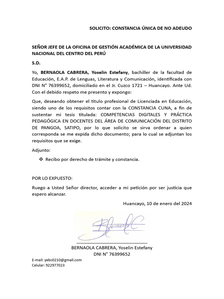 SOLICITO Cuna | PDF