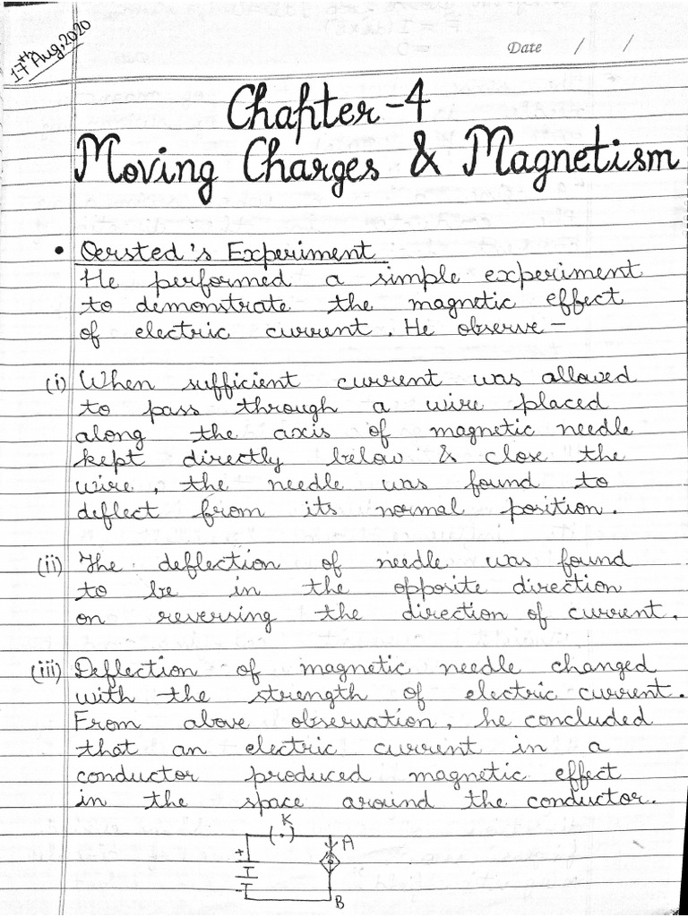 Moving Charge and Magnetism | PDF