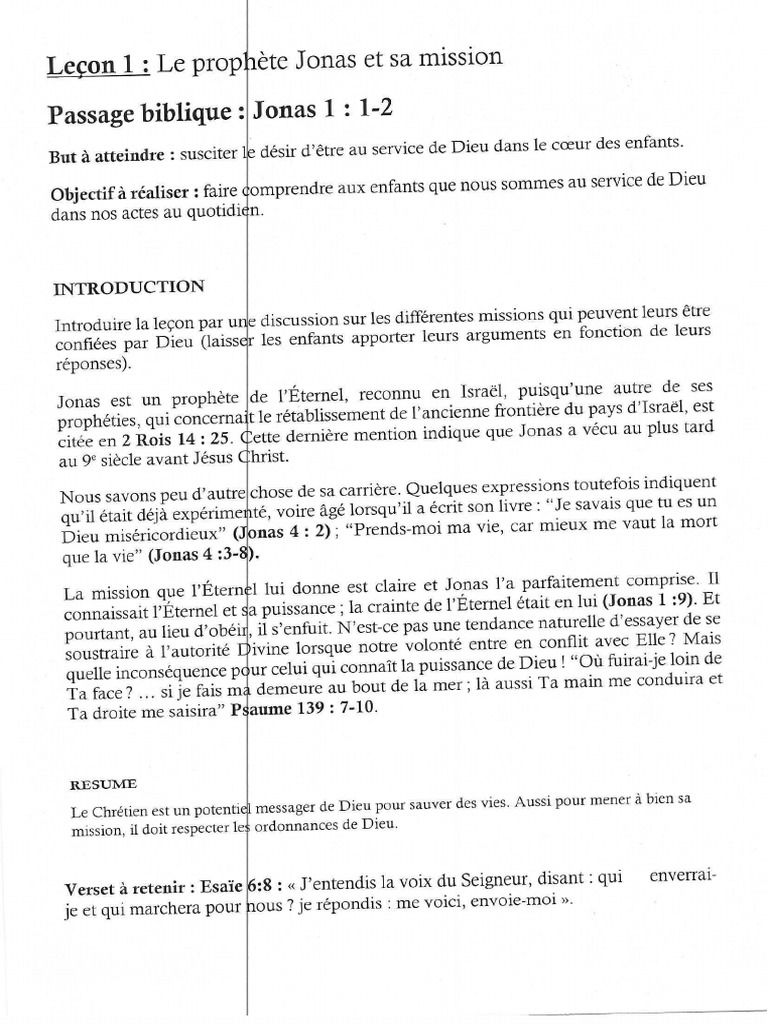 Scan Prophete Jonas | PDF