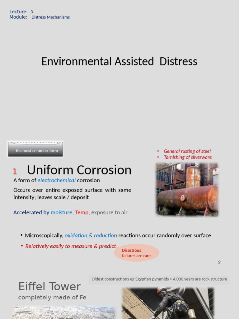 Lec 10 Environmental Assisted Failures Mod Distress Mechanism | PDF ...