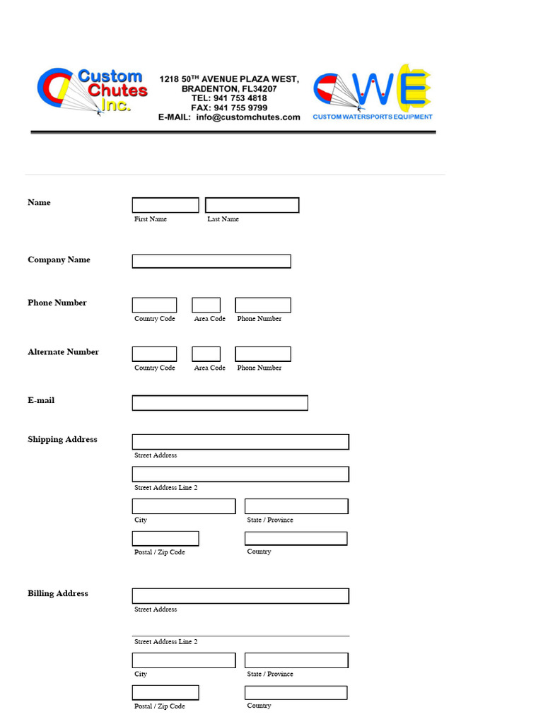 New Customer Questionaire | PDF