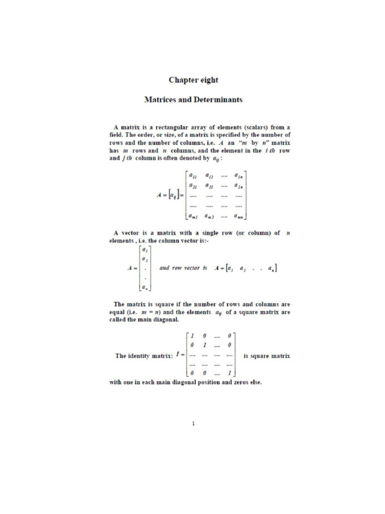 Matrices | PDF
