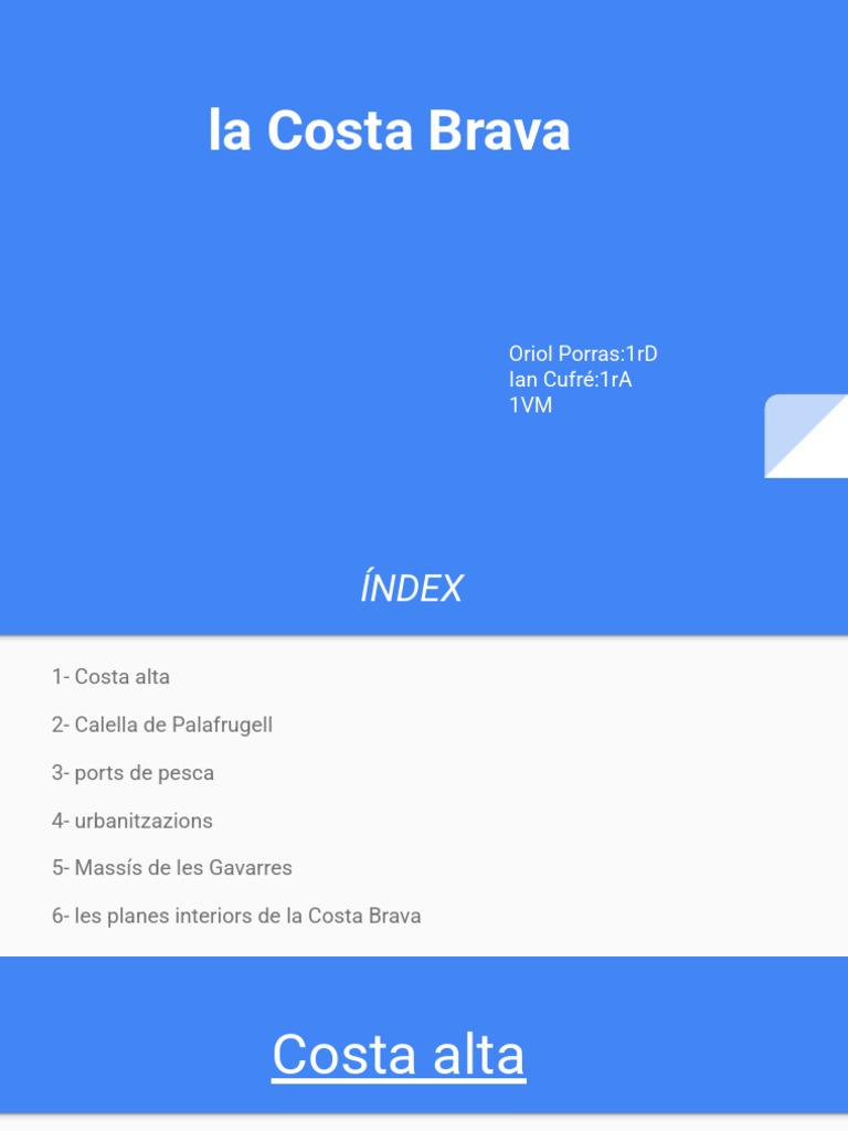 La Costa Brava | PDF