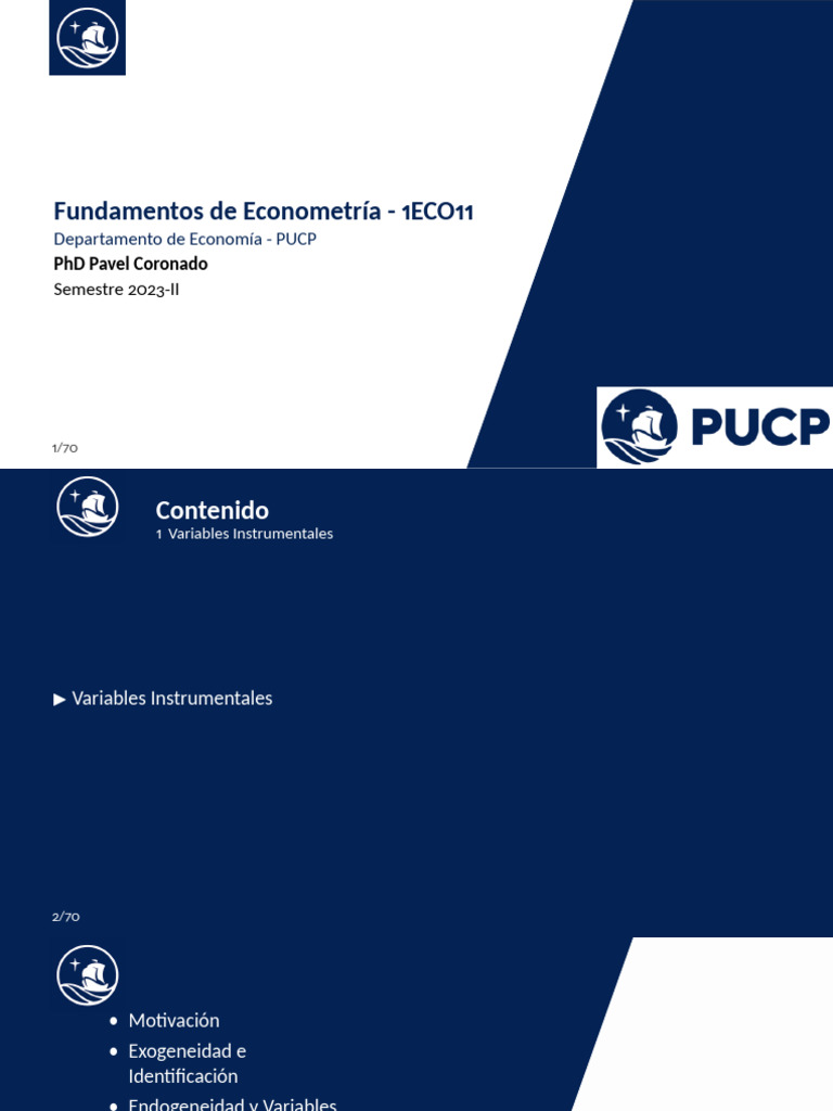 Fundamentos Slide 9 | PDF | Endogeneidad (Econometría) | Análisis de regresión