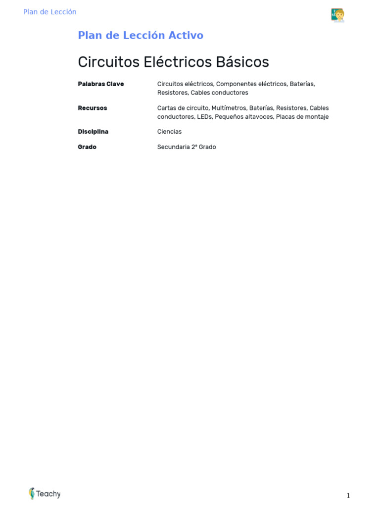 Circuitos Eléctricos: Lección Práctica | PDF | Red eléctrica | Conocimiento