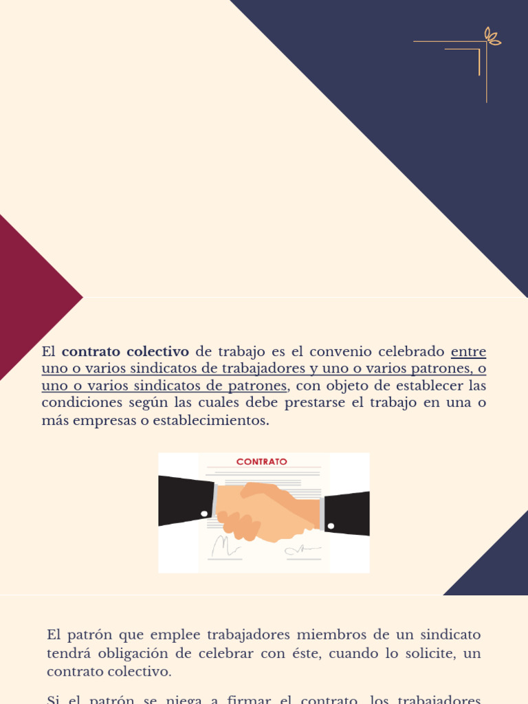 Contrato Colectivo de Trabajo | PDF | Acuerdo colectivo | Derecho laboral
