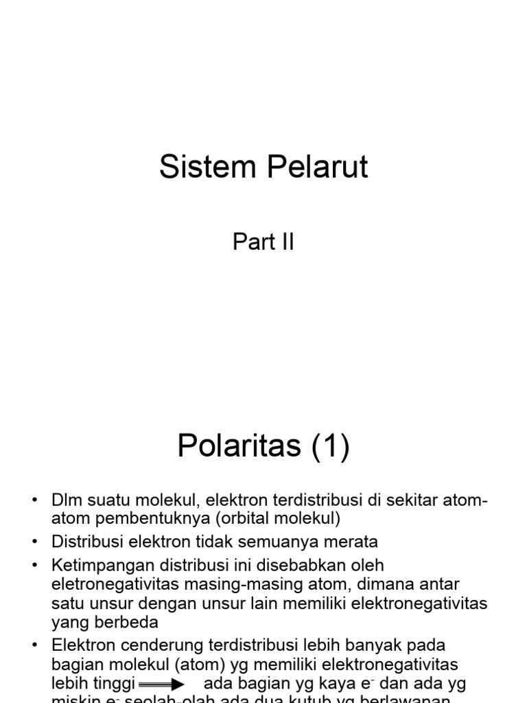 Sistem Pelarut2 | PDF