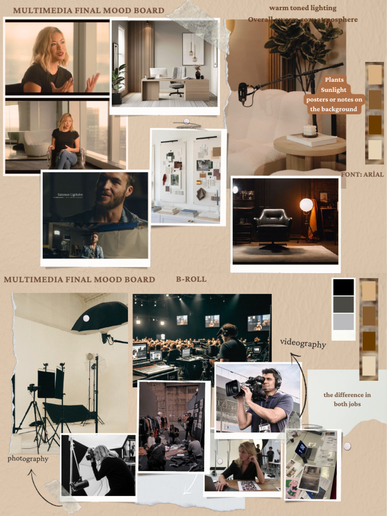 Multimedia Mood Board for City Lighting | PDF