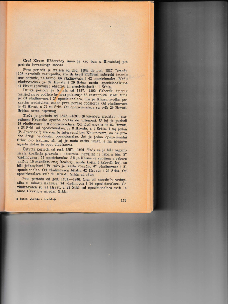 Frano SUPILO, Politika U Hrvatskoj, 113-120 | PDF