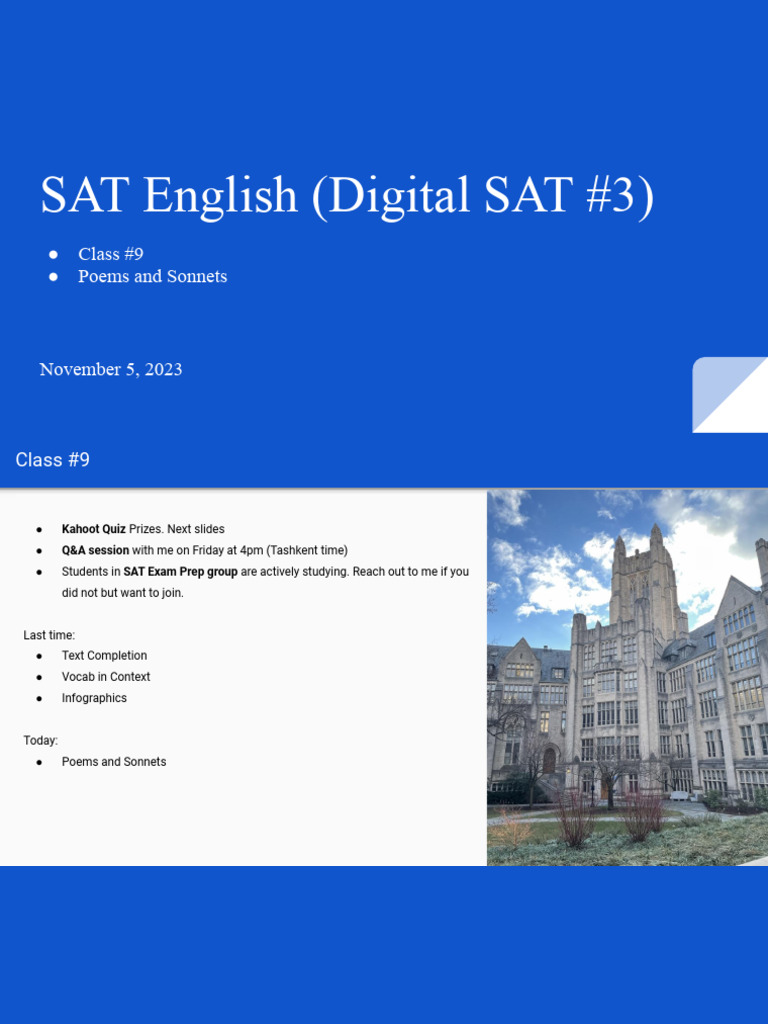 Digital SAT English (DSAT #3) | PDF | Thou | Poetry