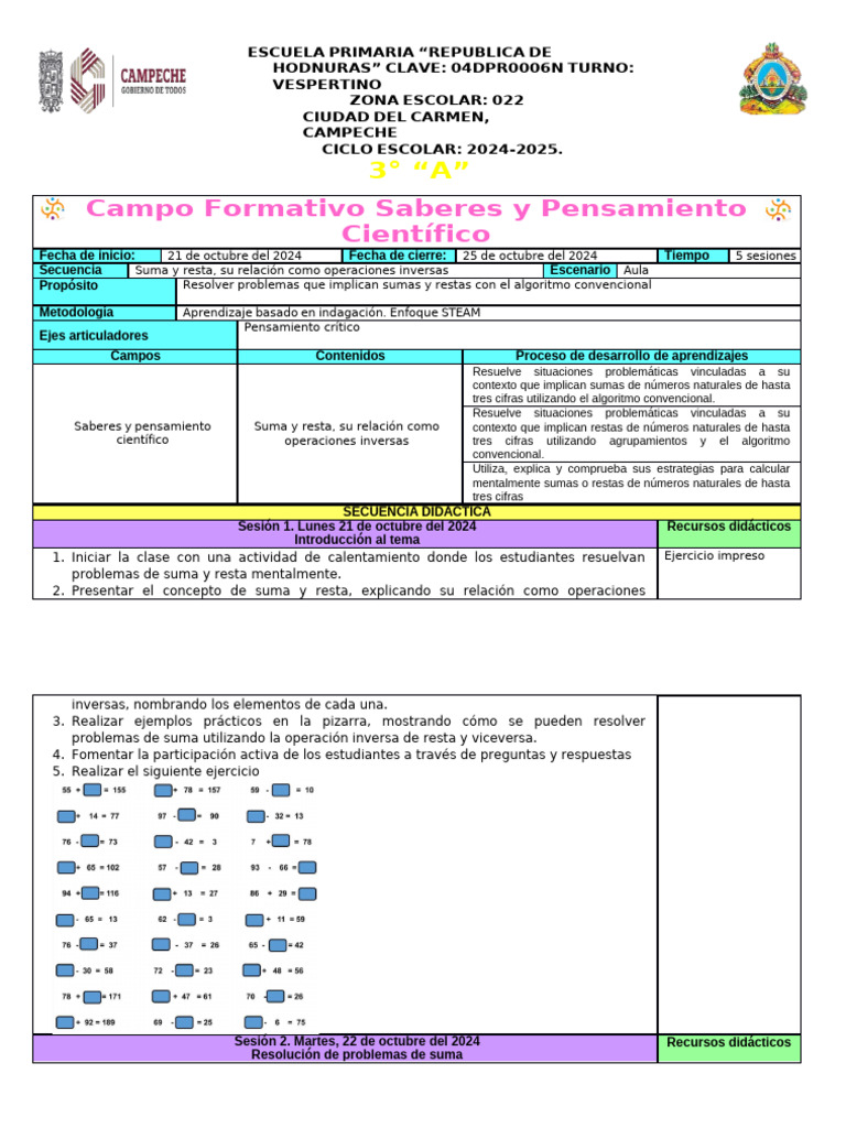 Suma y Resta de Numeros de 3 Cifras | PDF | Pensamiento | Ciencia cognitiva