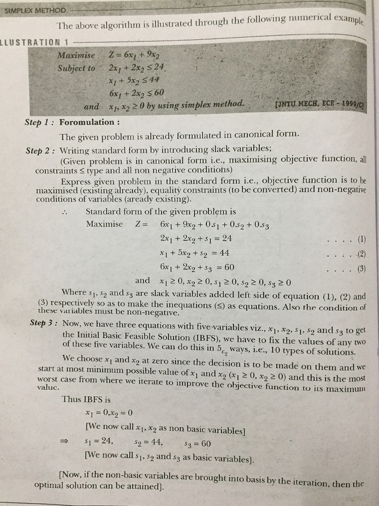 Simplex 1 | PDF