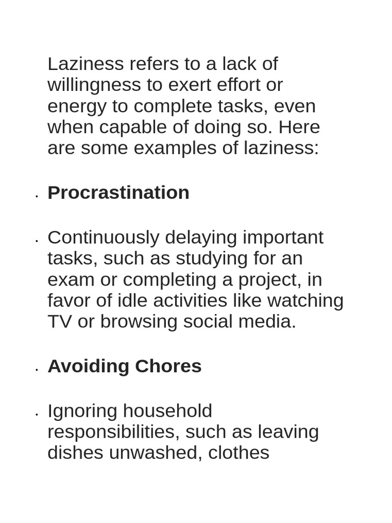 Laziness in The Soop | PDF | Psychological Concepts