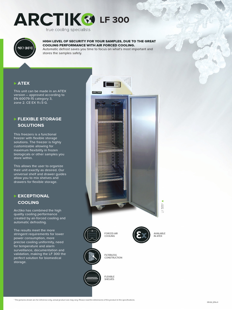 LF 300 Freezer: Secure Sample Storage | PDF | Refrigerator ...