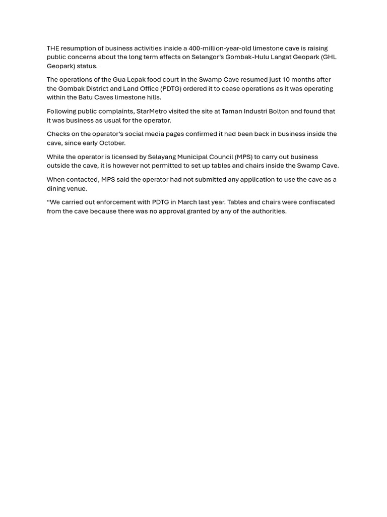 THE Resumption of Business | PDF