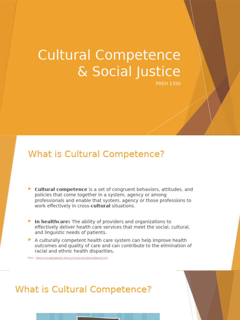 Cultural Competence and Social Justice (10813) 1 | PDF | Health Equity ...