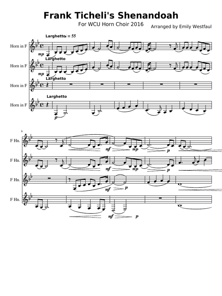 Frank Tichelis Shenandoah | PDF