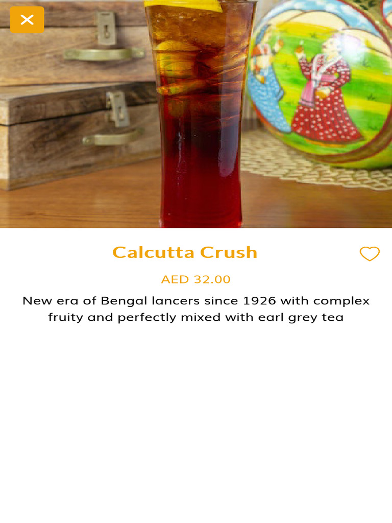 ZOYA My Menu Mobile. Menu Listing Page | PDF