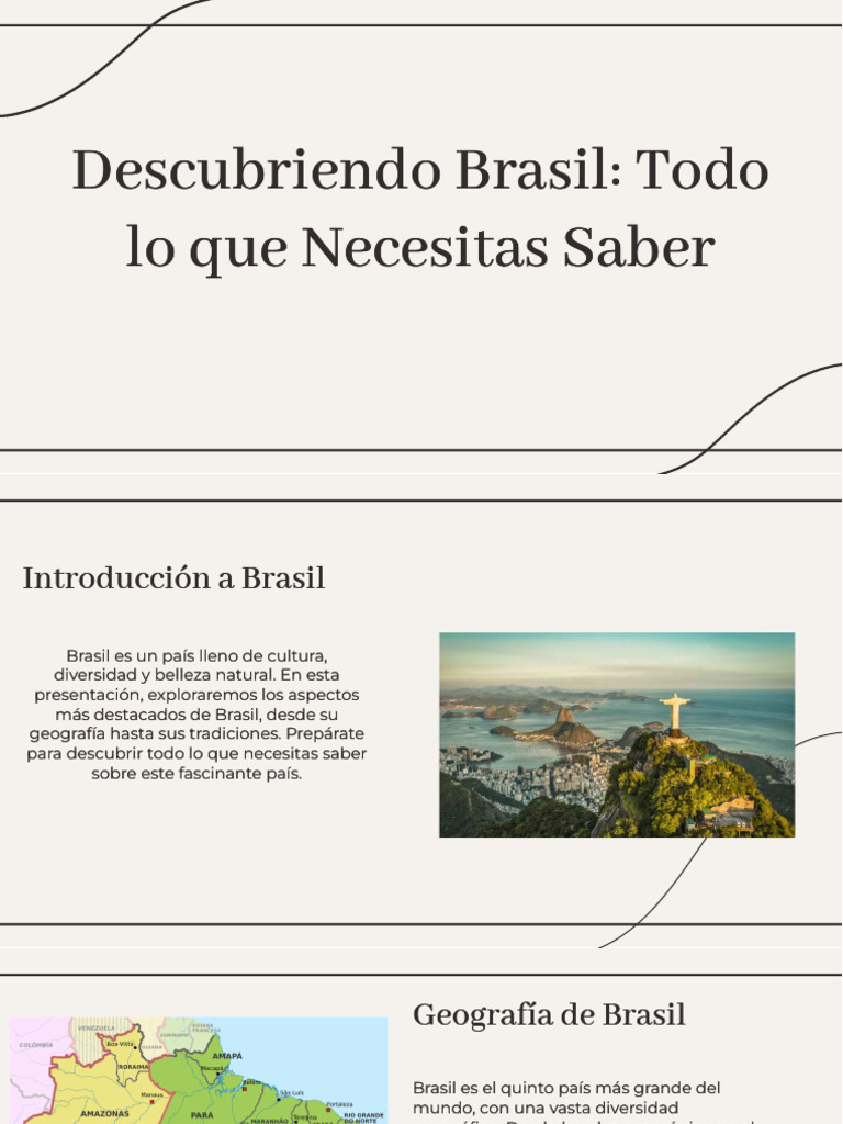 Descubre Brasil: Cultura y Naturaleza | PDF | Brasil