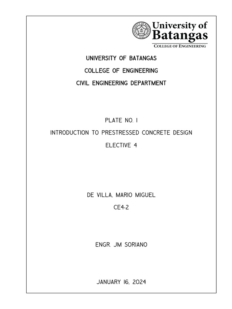 Introduction to Prestressed Concrete Design - Elective 4 | PDF | Prestressed Concrete | Concrete