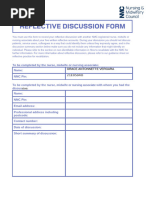 Reflective Accounts Form New | PDF