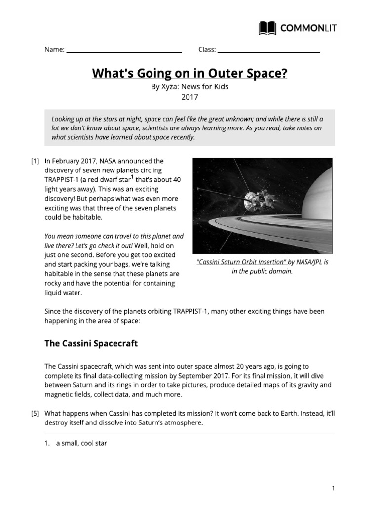 What Going On in Outer Space | PDF