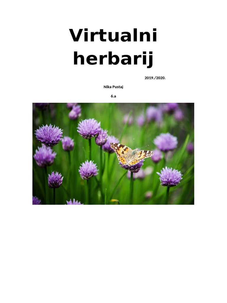 Virtualni Herbarij | PDF