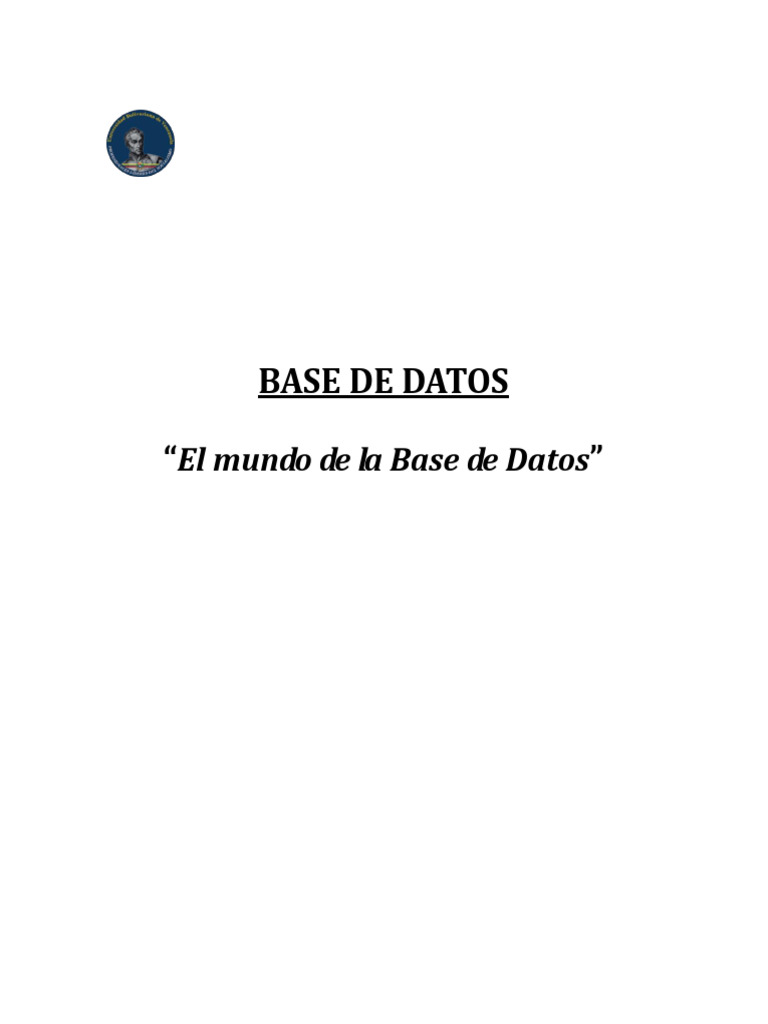 Bases Datos | PDF | Bases de datos | Mi sql