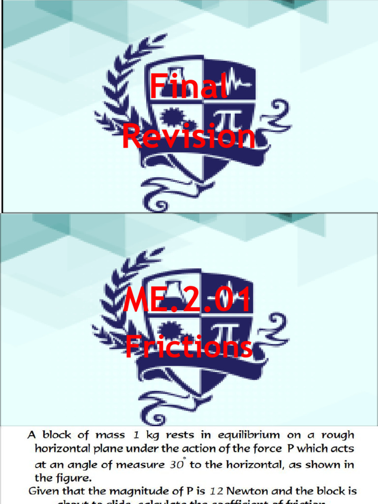 Mechanics Final Revision G11 | PDF