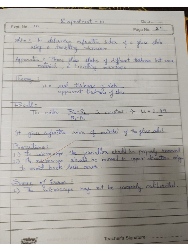 physics 10th practical | PDF