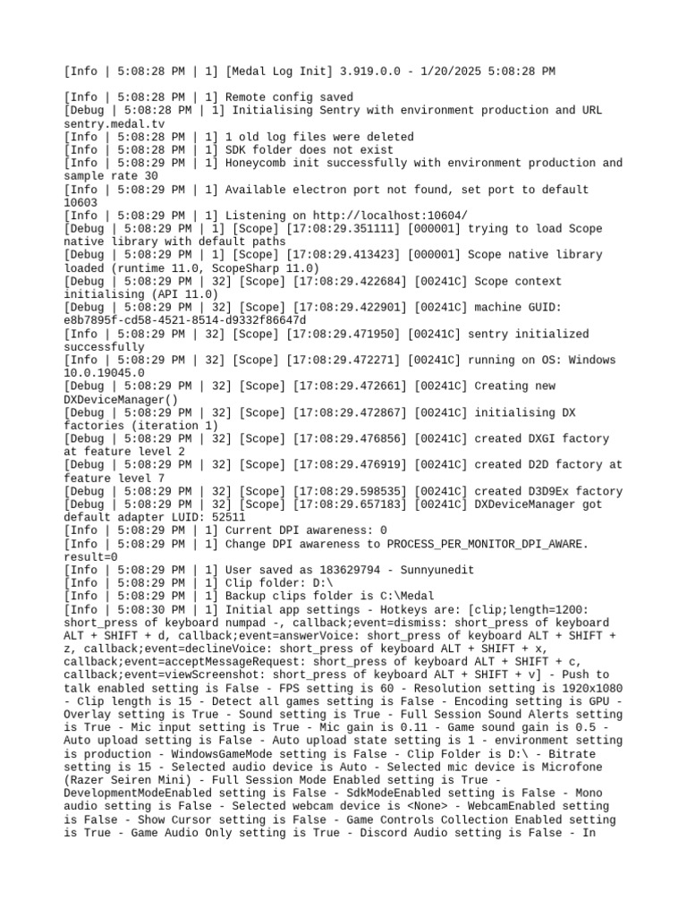MedalLog20250120 | PDF | Computer Hardware | Computer Engineering