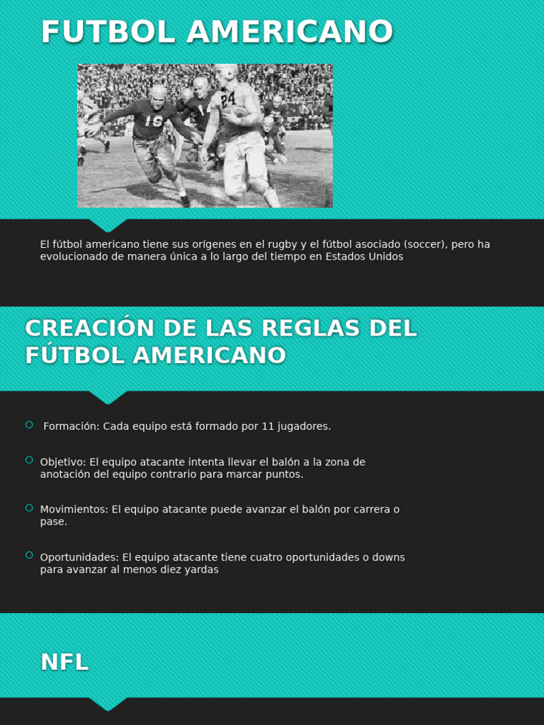 Historia y Reglas del Fútbol Americano | PDF