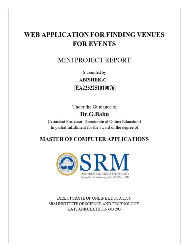 Srm doc | PDF | Résumé | Computing