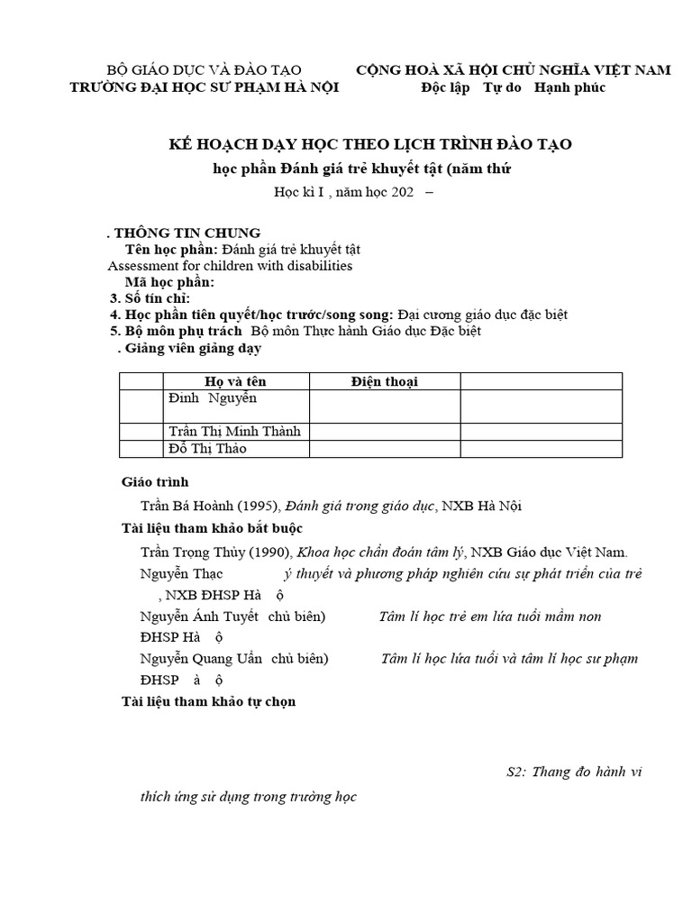 Đanh Gia Tre KT - Thu - KHGD - Revised | PDF