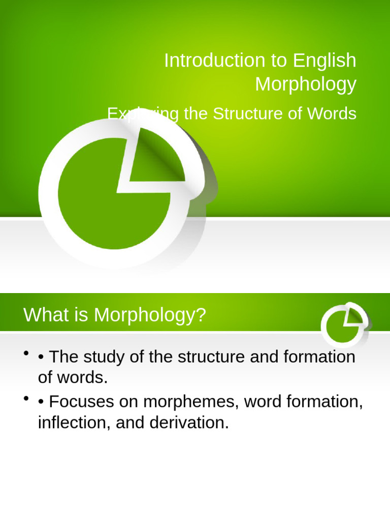 Introduction To English Morphology | PDF