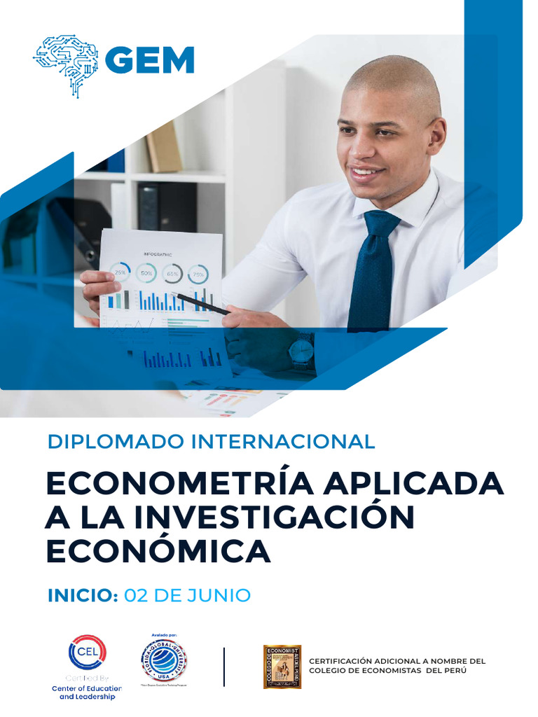 Brochure Diplomado Internacional Econometria Aplicada Investigacion Economica Gem | PDF ...
