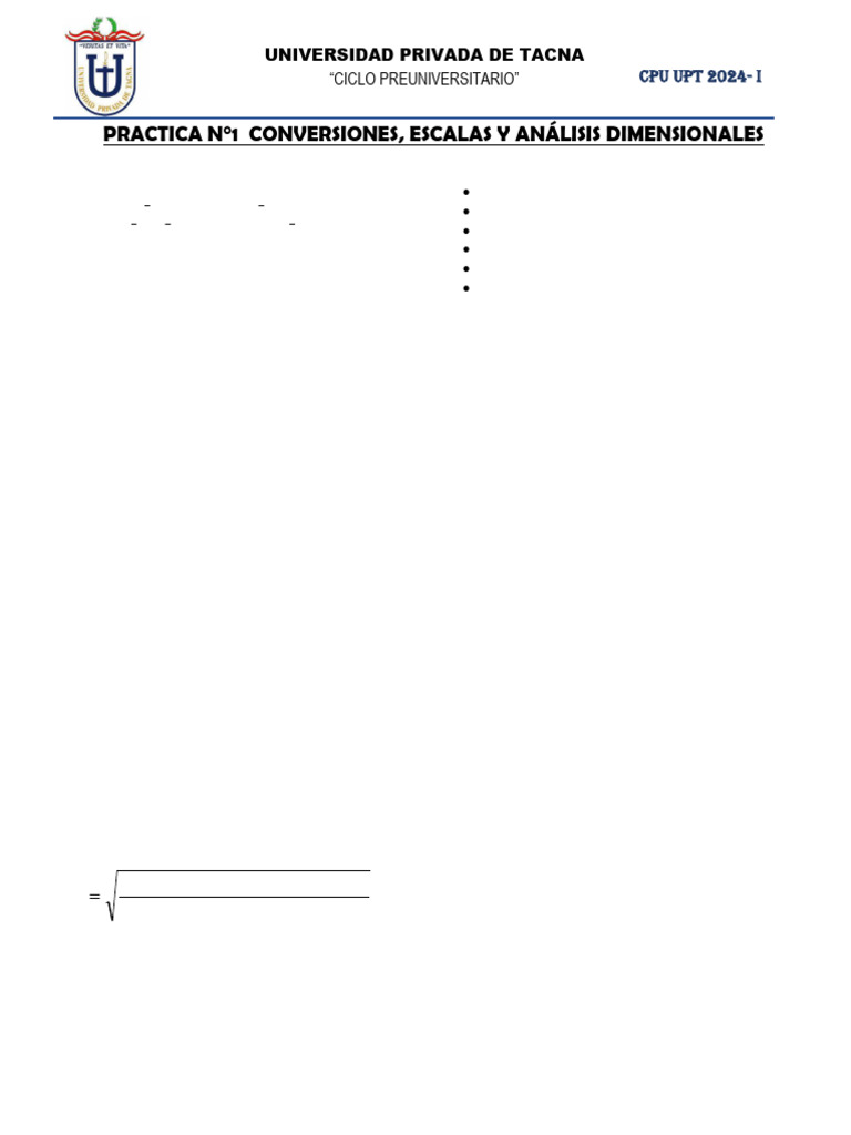 CPU PRACTICA 1 CONVERSIONES Y A_DIMENSIONAL | PDF | Mole (Unidad) | Kilogramo