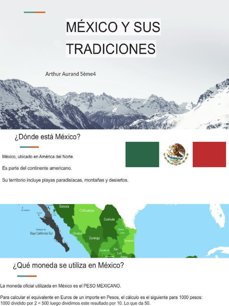 Presentacíon de Mi Viaje en Mexico | PDF