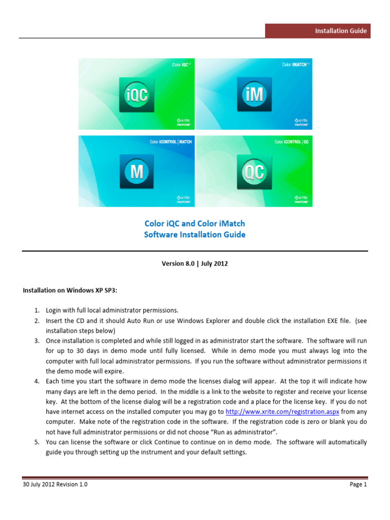 User Manual Imatch iQC en | PDF | Installation (Computer Programs ...