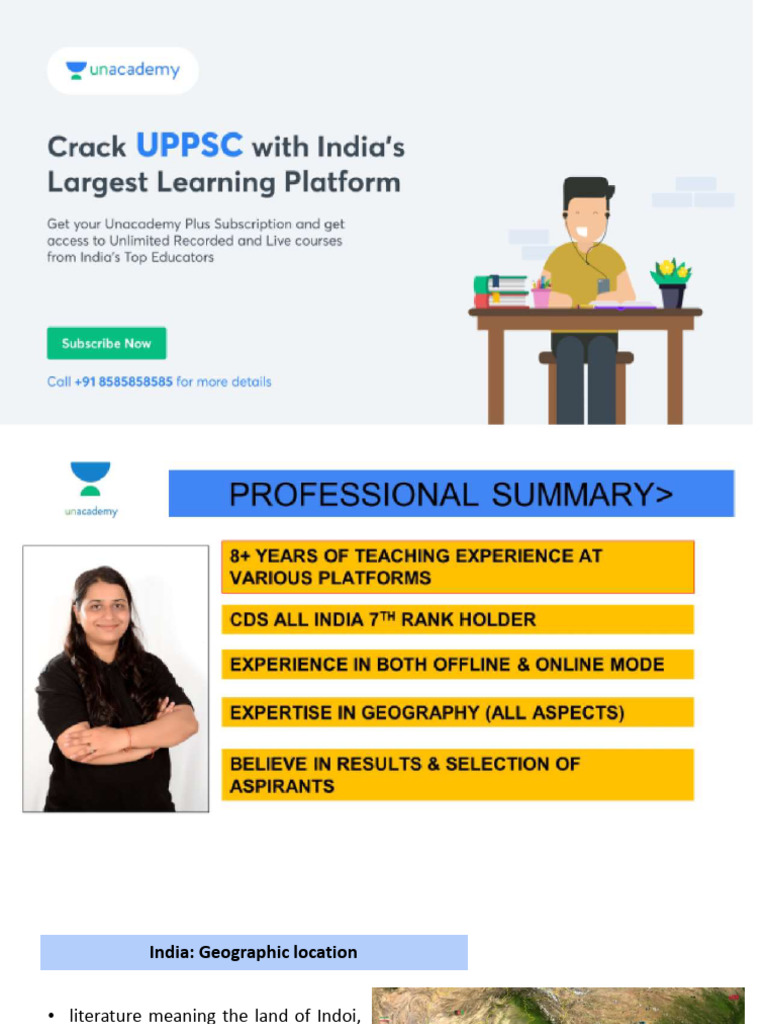 Introduction To Indian Geography | PDF