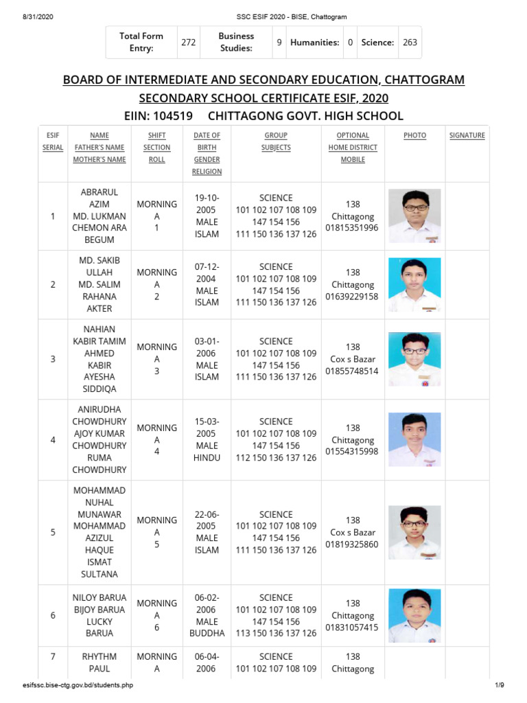 1599049403_Section- A (1) | PDF | Secondary Education | Bangladesh