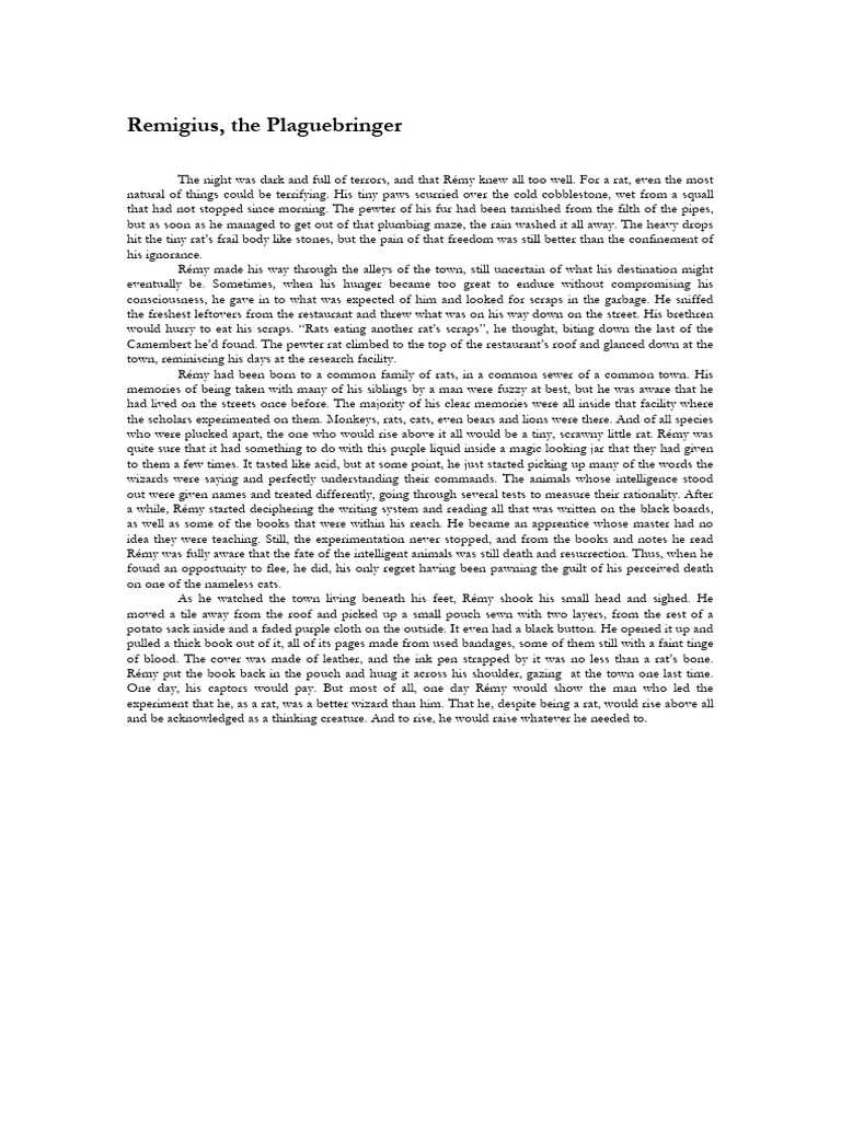 Remigius, The Plaguebringer | PDF