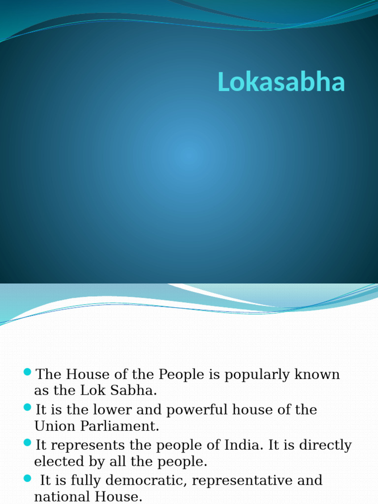 Overview of Lok Sabha Structure and Functions | PDF | Government ...