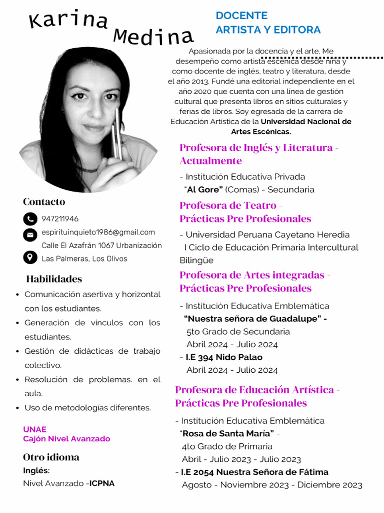 CV - Karina Medina | PDF