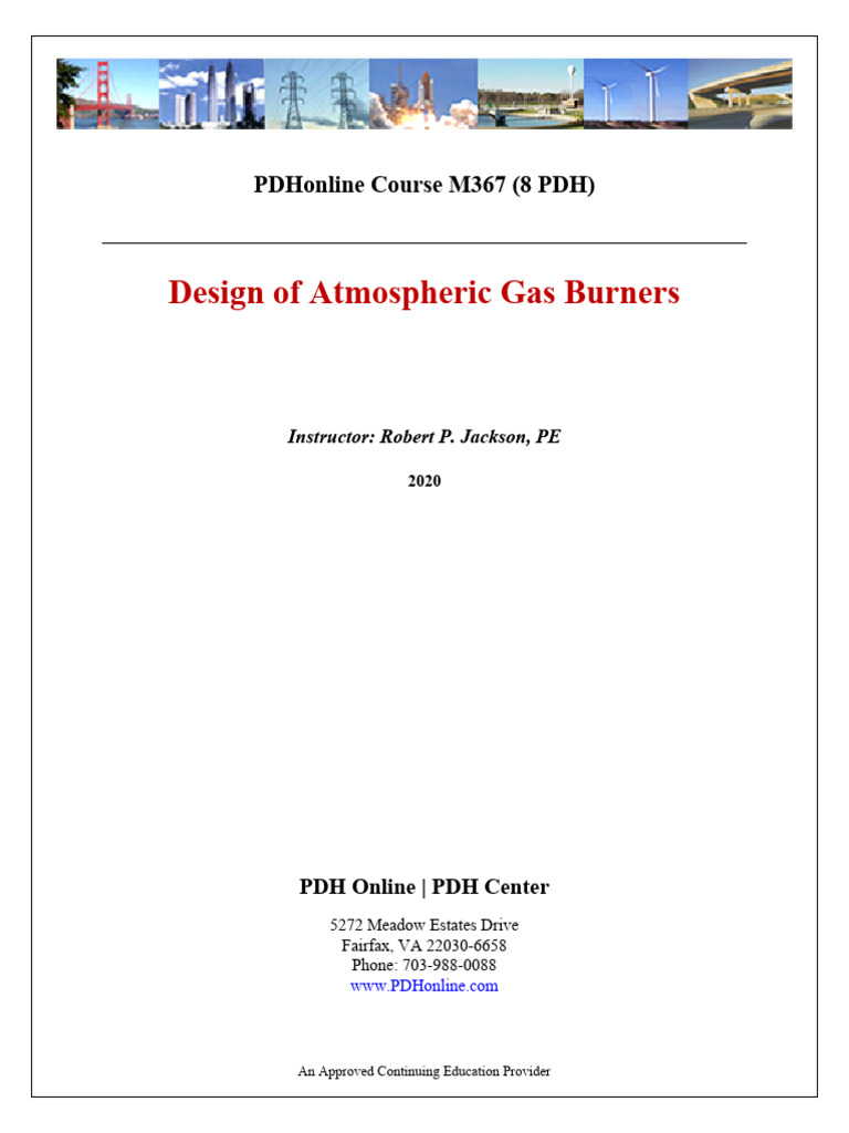 Atmospheric Gas Burner Design Guide | PDF | Flow Measurement | Combustion