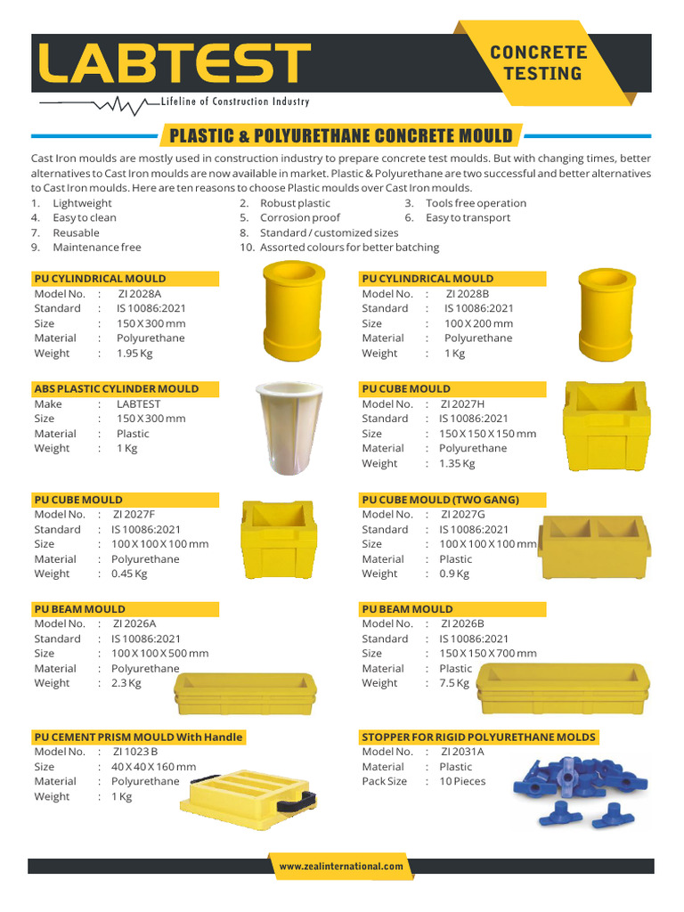 Ready Mix Concrete - Datasheet | PDF | Concrete | Plastic