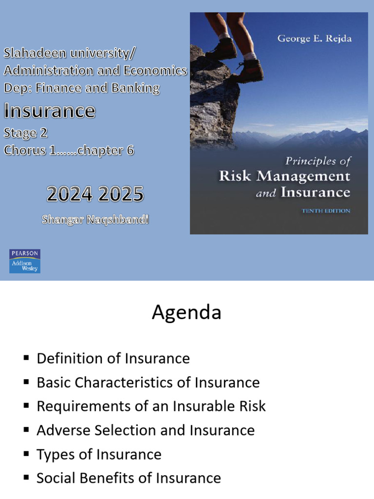 chapter 1Insurance | PDF | Insurance | Risk