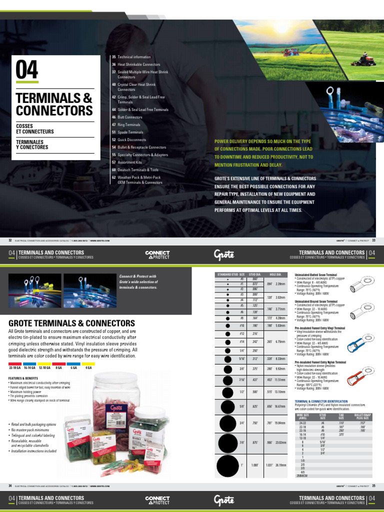 GROTE_ECA_REF_GUIDE_SEC04 | PDF | Electrical Connector | Building Materials