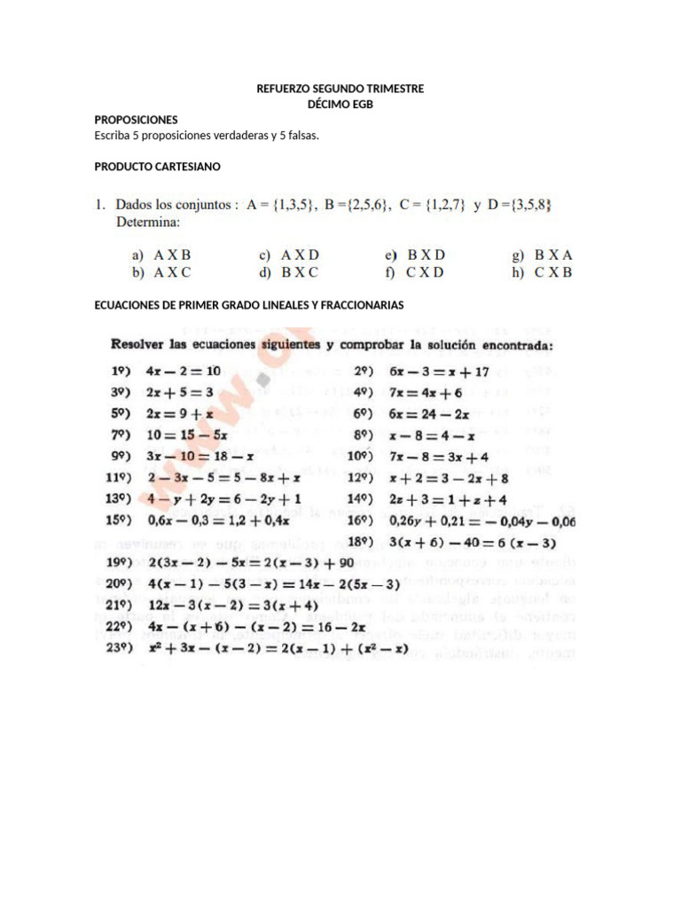 REFUERZO SEGUNDO TRIMESTRE | PDF