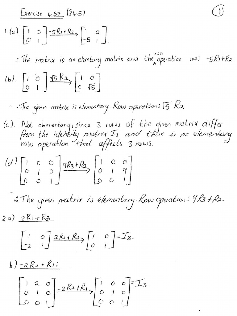 Algebra Chapter 4 - Exercise 4.57 Solutions | PDF